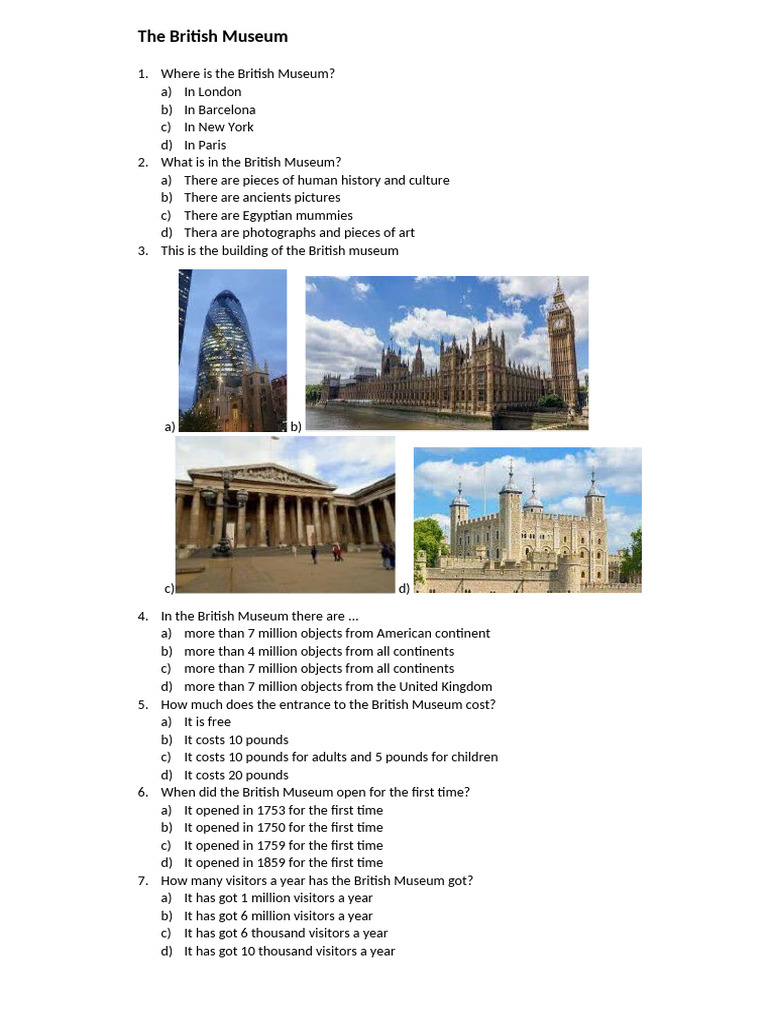 The British Museum Pdf