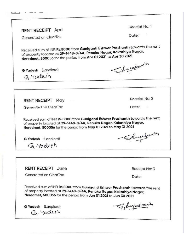 flat reciept | PDF