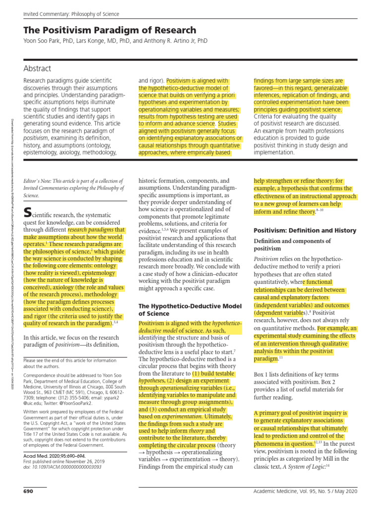 2. The_Positivism_Paradigm_of_Research.16 (4) | PDF | Positivism | Science