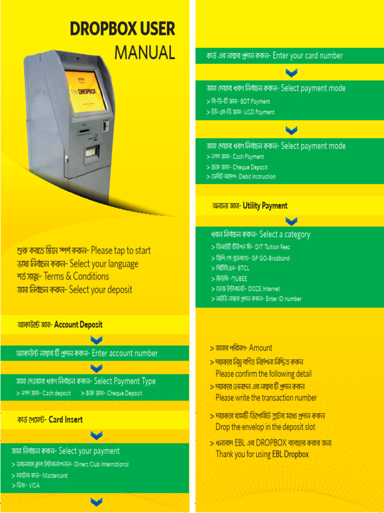 EBL DROPBOX USER Manual | PDF | Payments | Debit Card