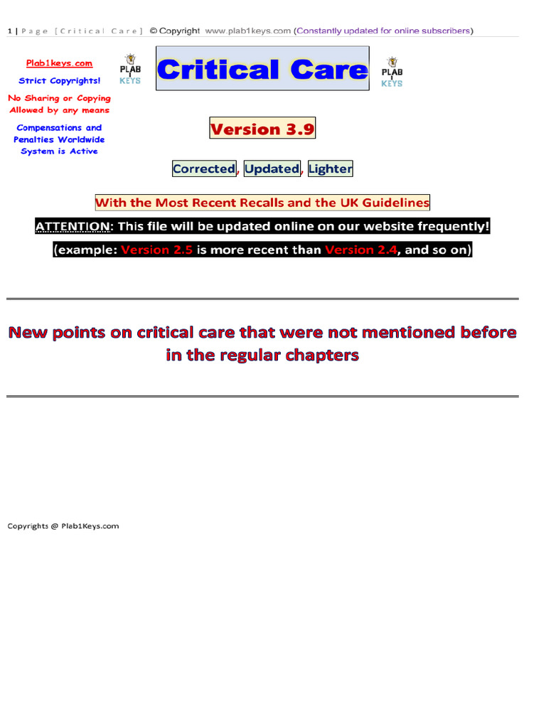 30 Critical Care | PDF