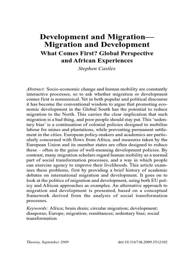 Castles_Development and Migration | PDF | Human Migration | European Union