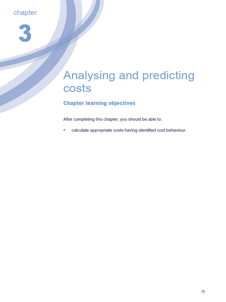 Chapter 03 - Analysing and Predicting Costs | PDF | Regression Analysis | Statistical Analysis