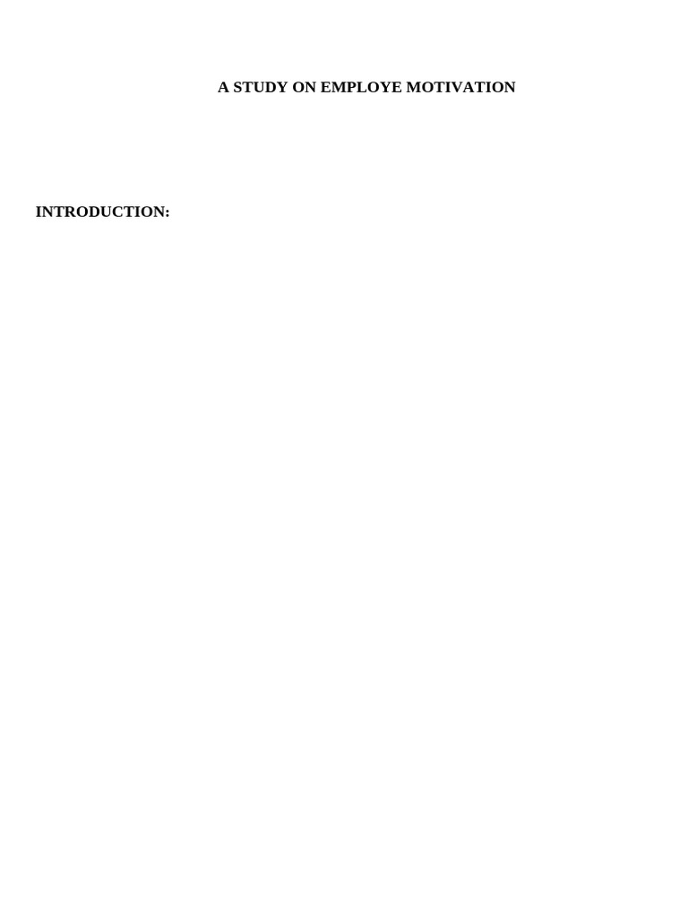 Employee motivation questionnaire 30 | PDF | Motivational | Motivation