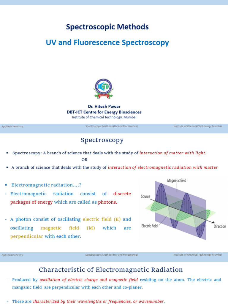 4.Spectroscopic Methods | PDF | Ultraviolet–Visible Spectroscopy ...