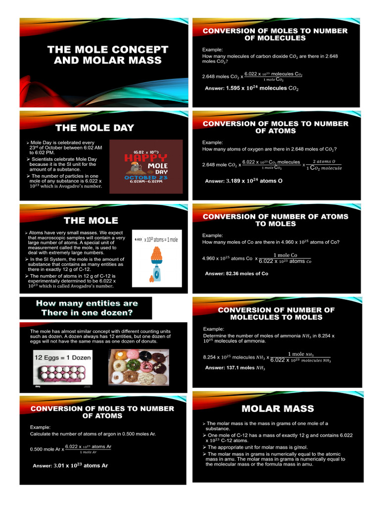 Mole Concept | PDF