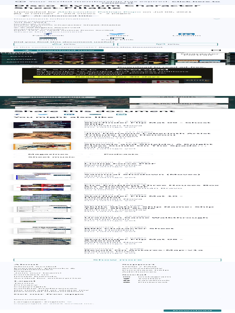Disco Elysium Character Sheet-Fillable PDF | PDF | Scribd | Computing