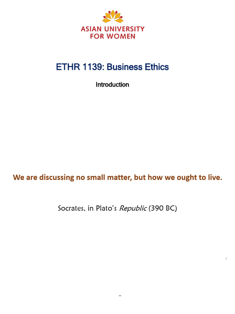 Business Ethics - Introduction | PDF | Morality | Business Ethics