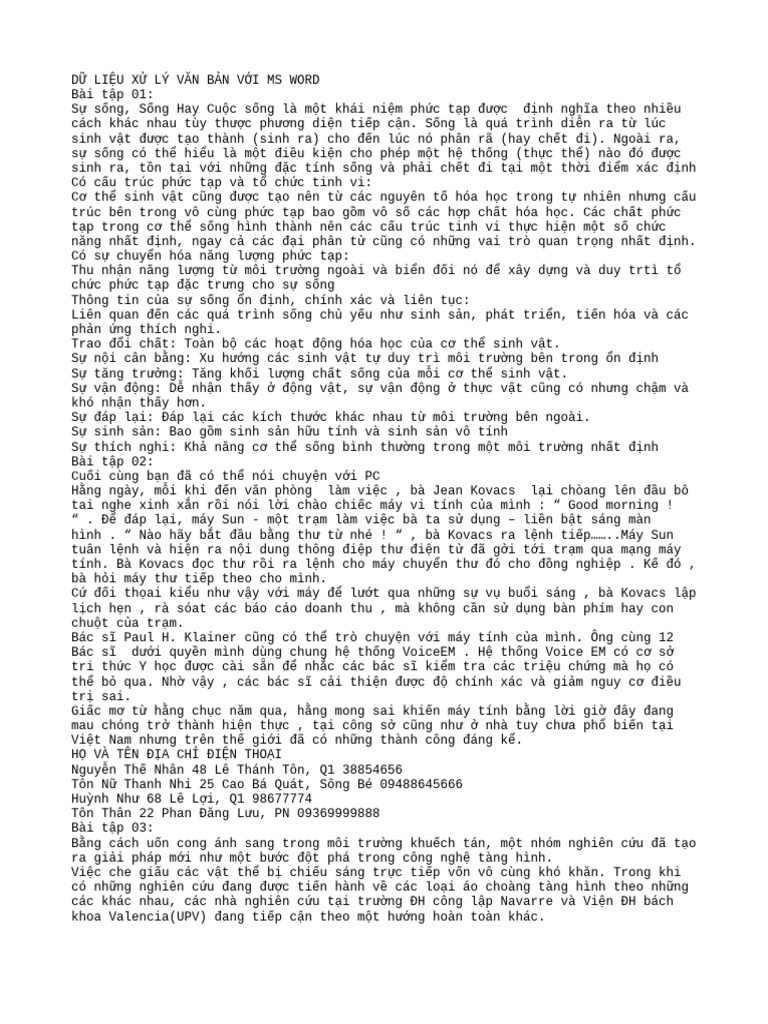 DuLieuWord Bai01 27 | PDF