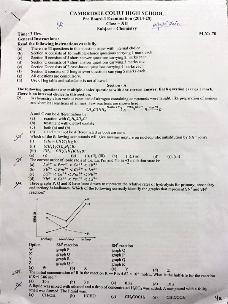 -1 | PDF | Coordination Complex | Chemical Reactions