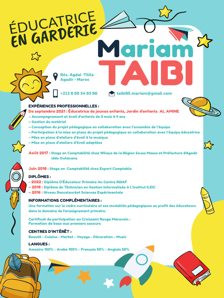 CV Taibi Mariam | PDF
