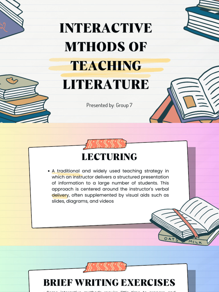 Interactive Methods of Teaching Literature | PDF | Learning | Reading Comprehension