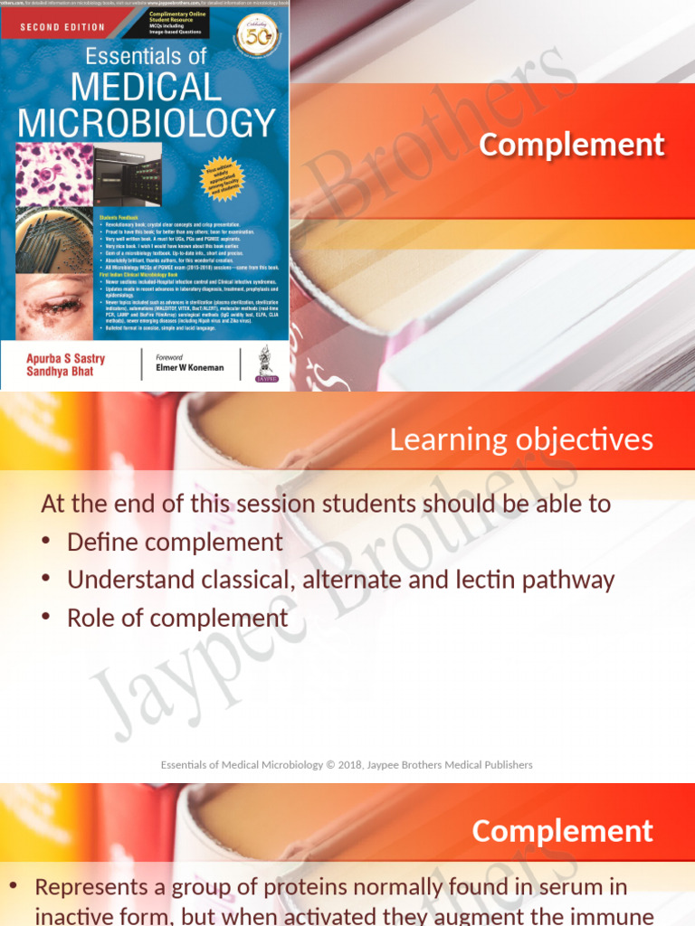 Chapter 13 Complement | PDF | Complement System | Medical Specialties