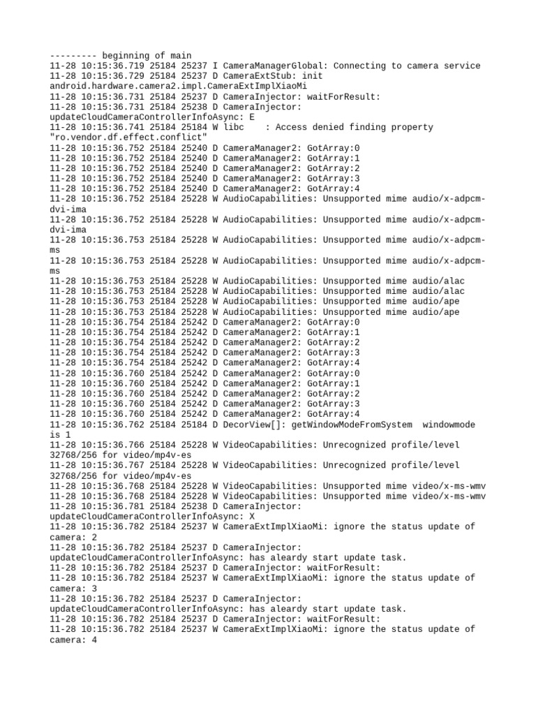 Log Cat 1732760136643 | PDF | Computing | Software