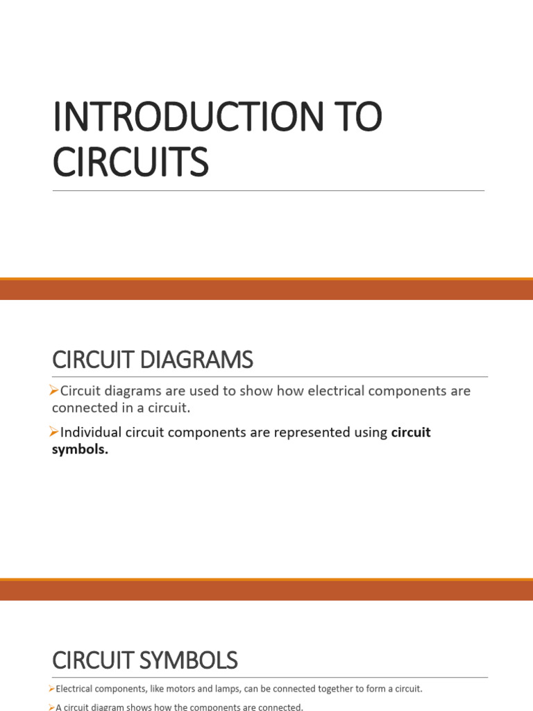 INTRODUCTION TO CIRCUITS | PDF | Voltage | Series And Parallel Circuits