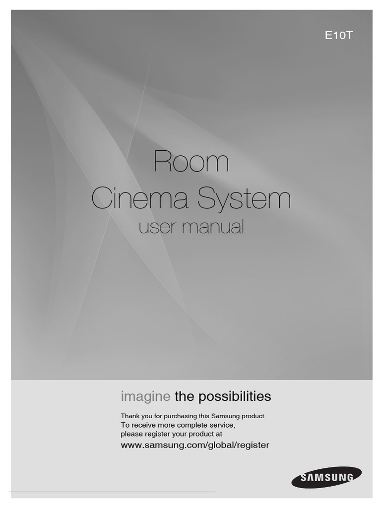 Samsung RTS-E10 User Manual | PDF | Dvd | Compact Disc