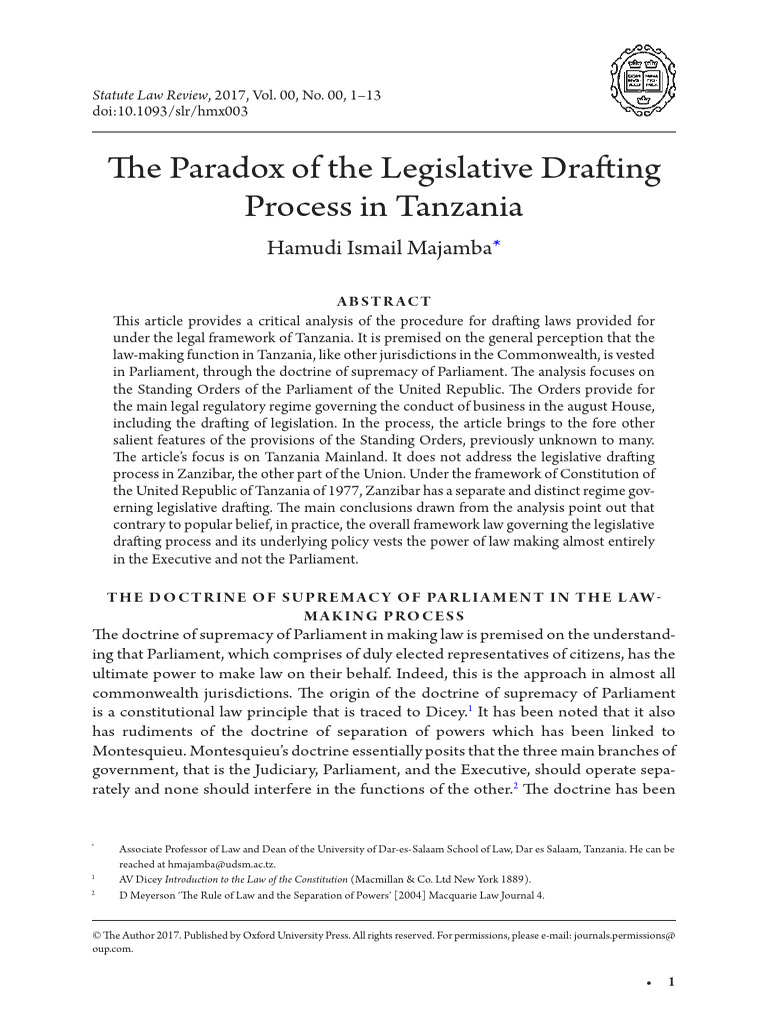 The Paradox of The Legislative Drafting | PDF | Bill (Law) | Committee