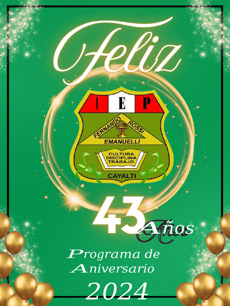 43 Aniversario Rossi | PDF