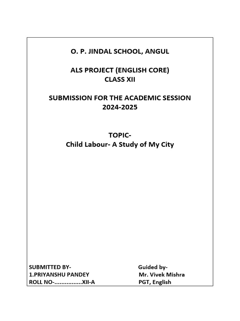 als project tampltet | PDF