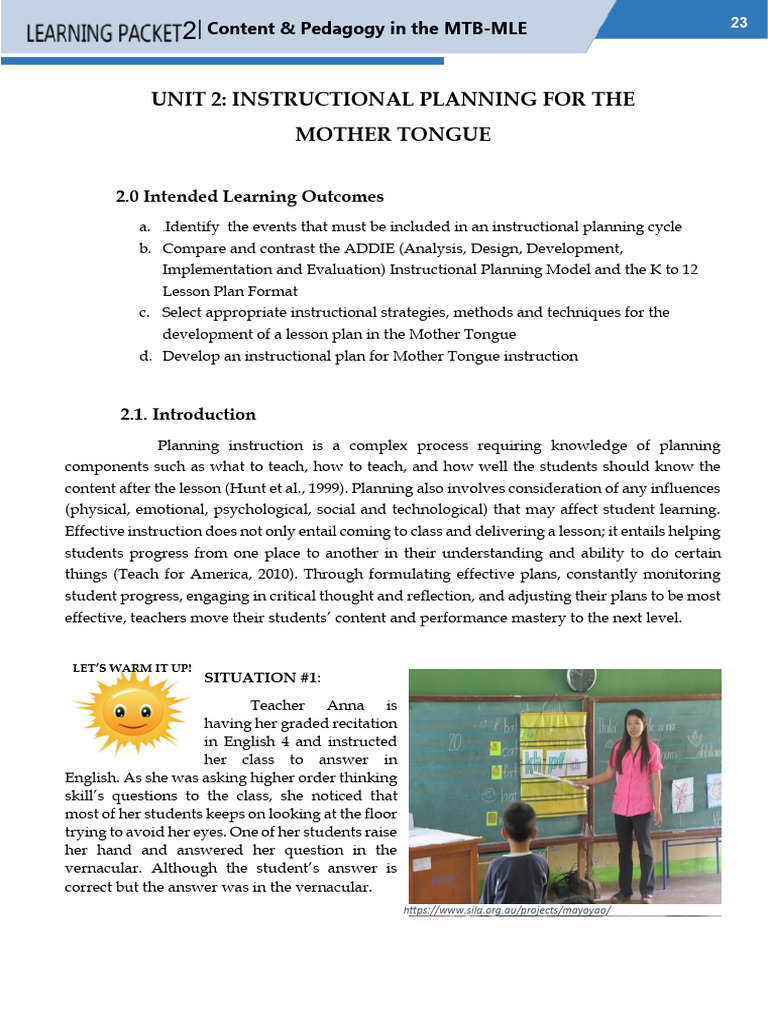 Eced-13 LP2 S y 23 24 1st-Sem | PDF | Learning | Instructional Design