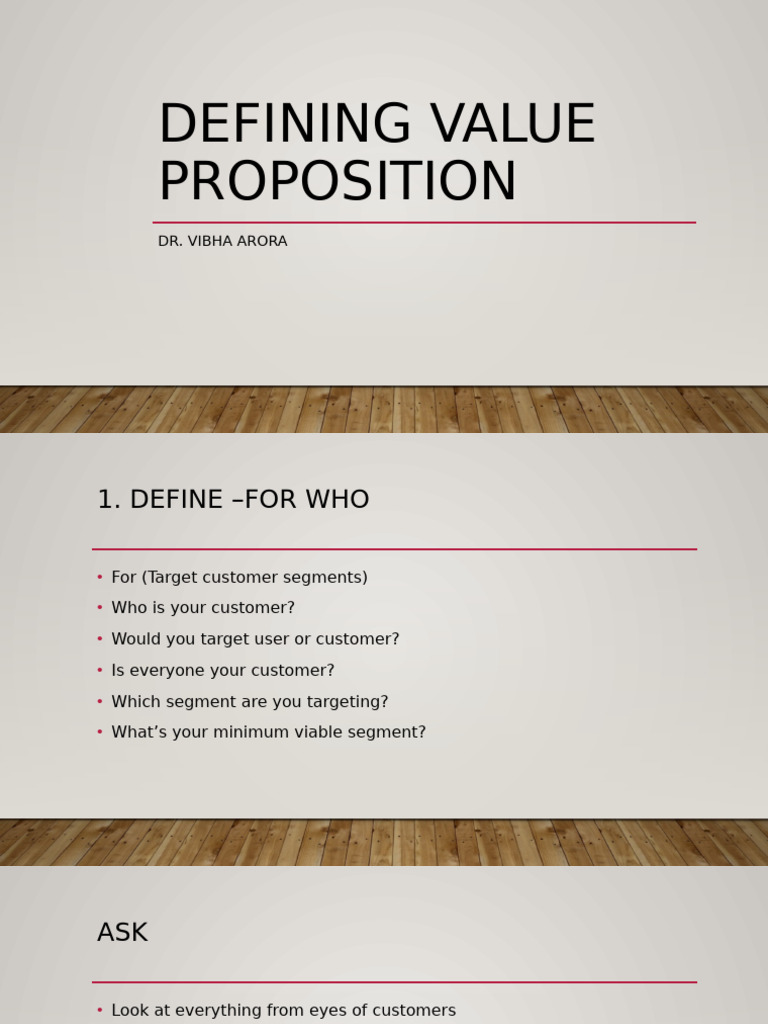 Value Proposition Statement (2) | PDF | Business | Strategic Management