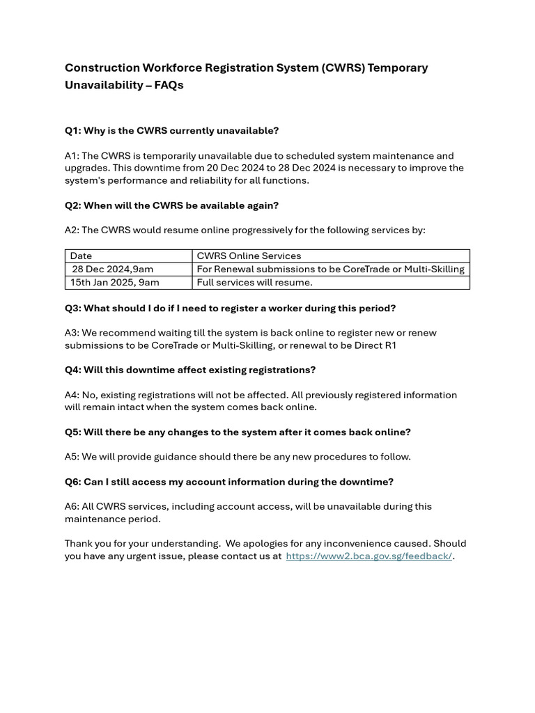 Bca Cwrs Changes Faqs | PDF
