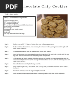 The Chewy Chocolate Chip Cookies | PDF | Chocolate | Caramel