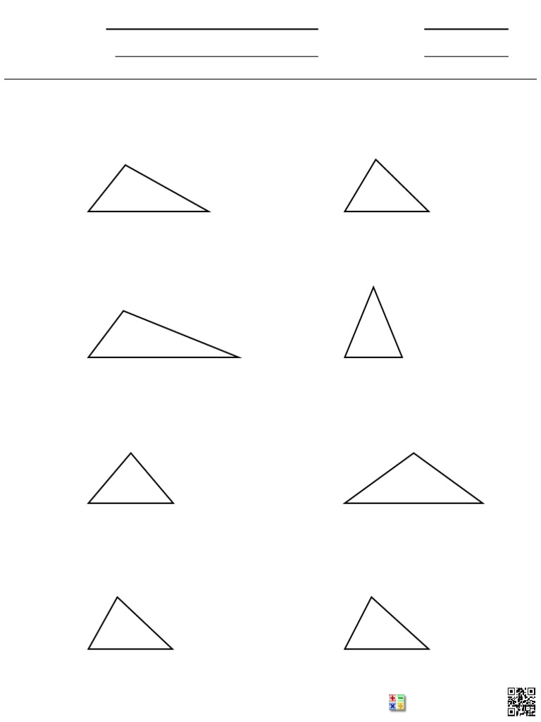 Triangle Angle Sum | PDF
