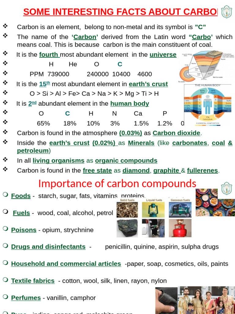 Some Interesting Facts About Carbon: "C" Carbon' "Carbo' Fourth ...