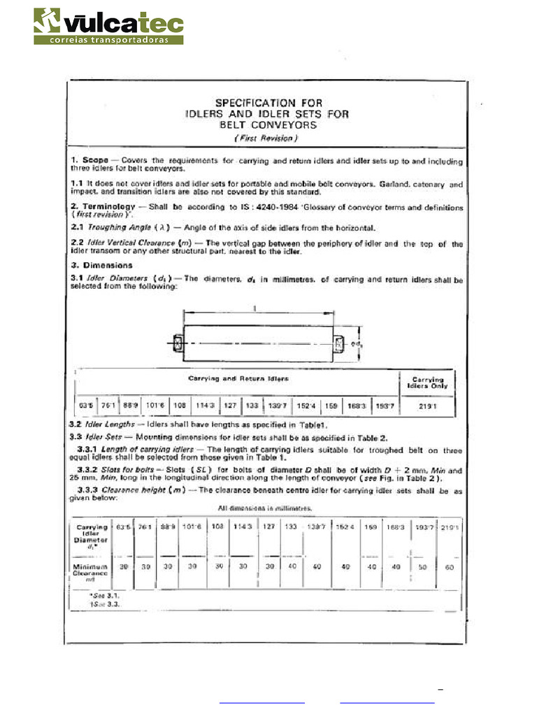 Norma ISO-1537 - Roletes | PDF