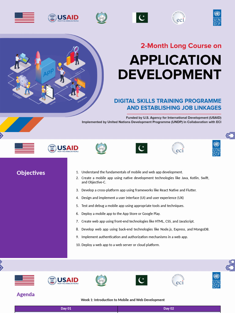 Mobile and Web App Development Course | PDF | Mobile App | Java Script