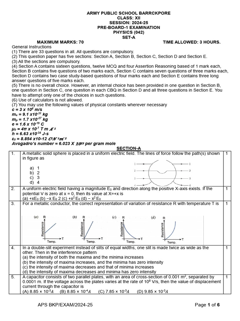 12 Physics | PDF | Electrical Resistivity And Conductivity | Electrical Resistance And Conductance
