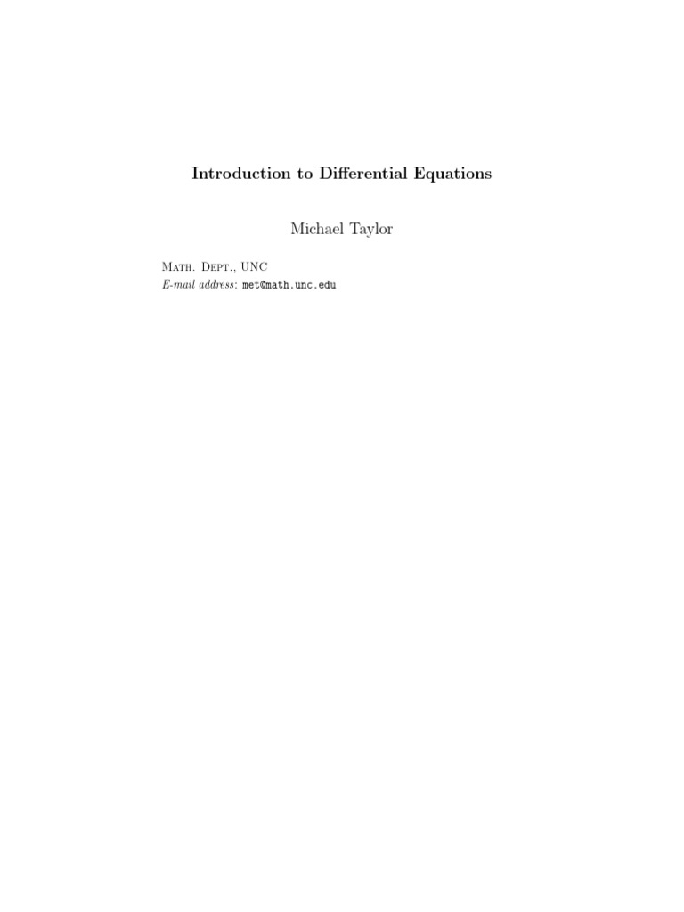 Diffeq | PDF | Matrix (Mathematics) | Eigenvalues And Eigenvectors