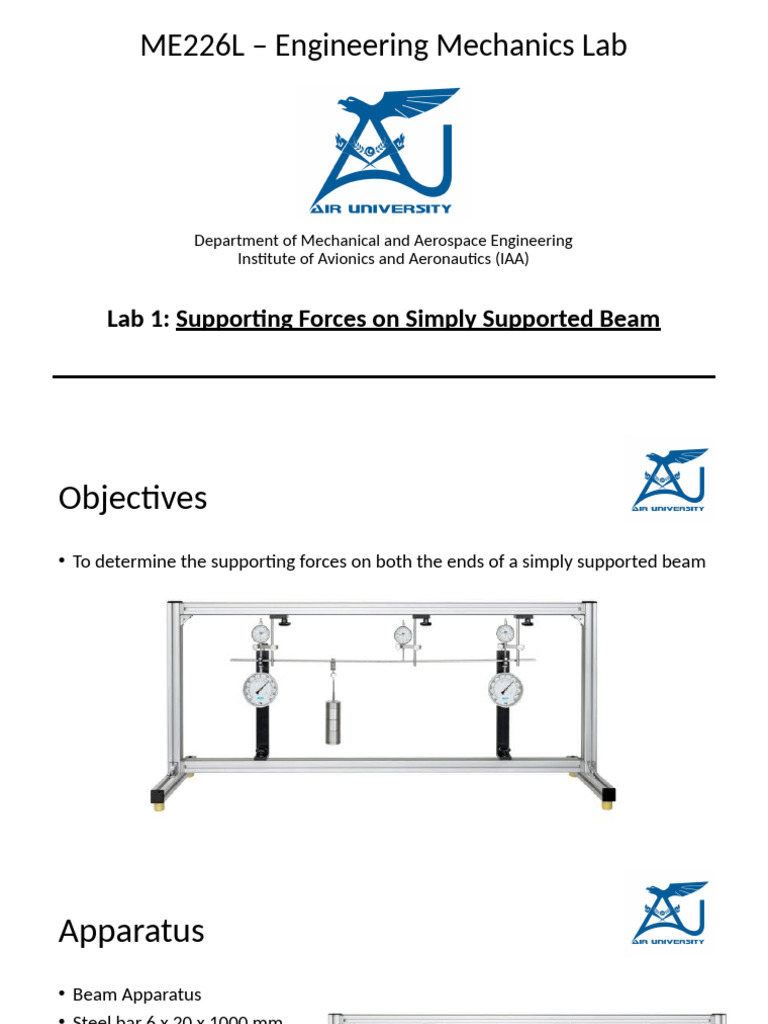 Supporting Forces on Simply Supported Beam | PDF | Force | Weight