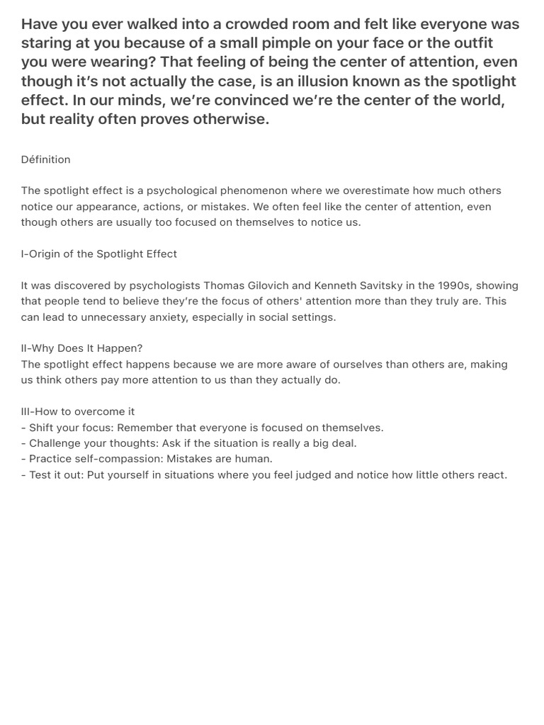 Have You Ever Walked Into A Crowded Room and Felt Like Everyone Was 2 | PDF