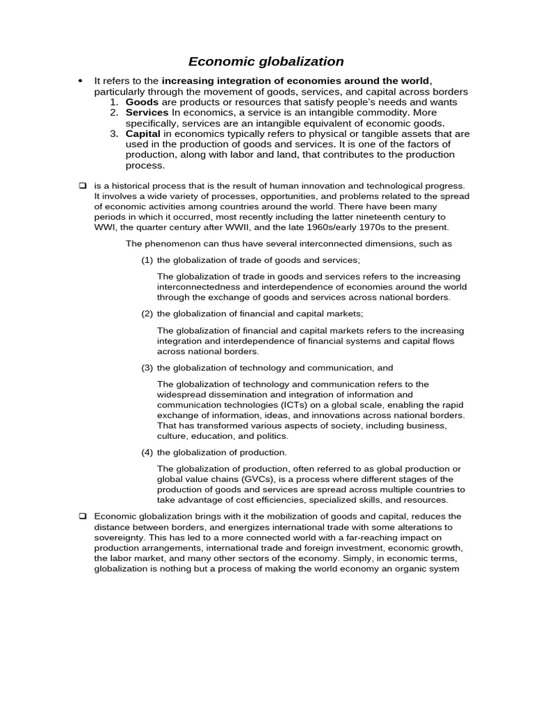 Global Economy Fact Sheets | PDF | World Systems Theory | Globalization
