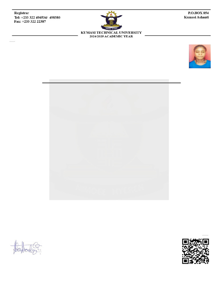 KSTU Admission Offer for HND Program | PDF