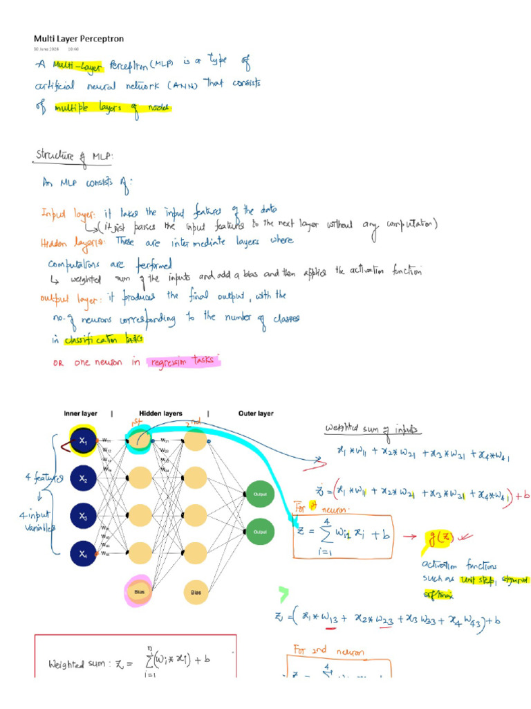 Multiple Layer Perceptron - 30jun | PDF