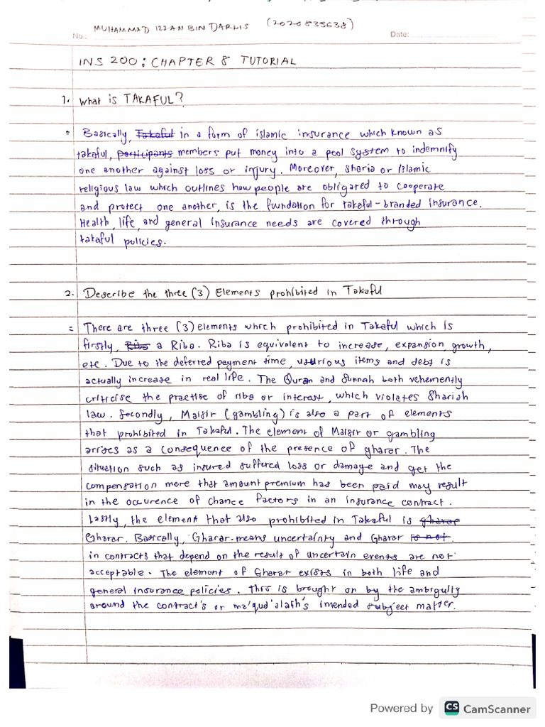 INS200 (CHAPTER 8 TUTORIAL) | PDF