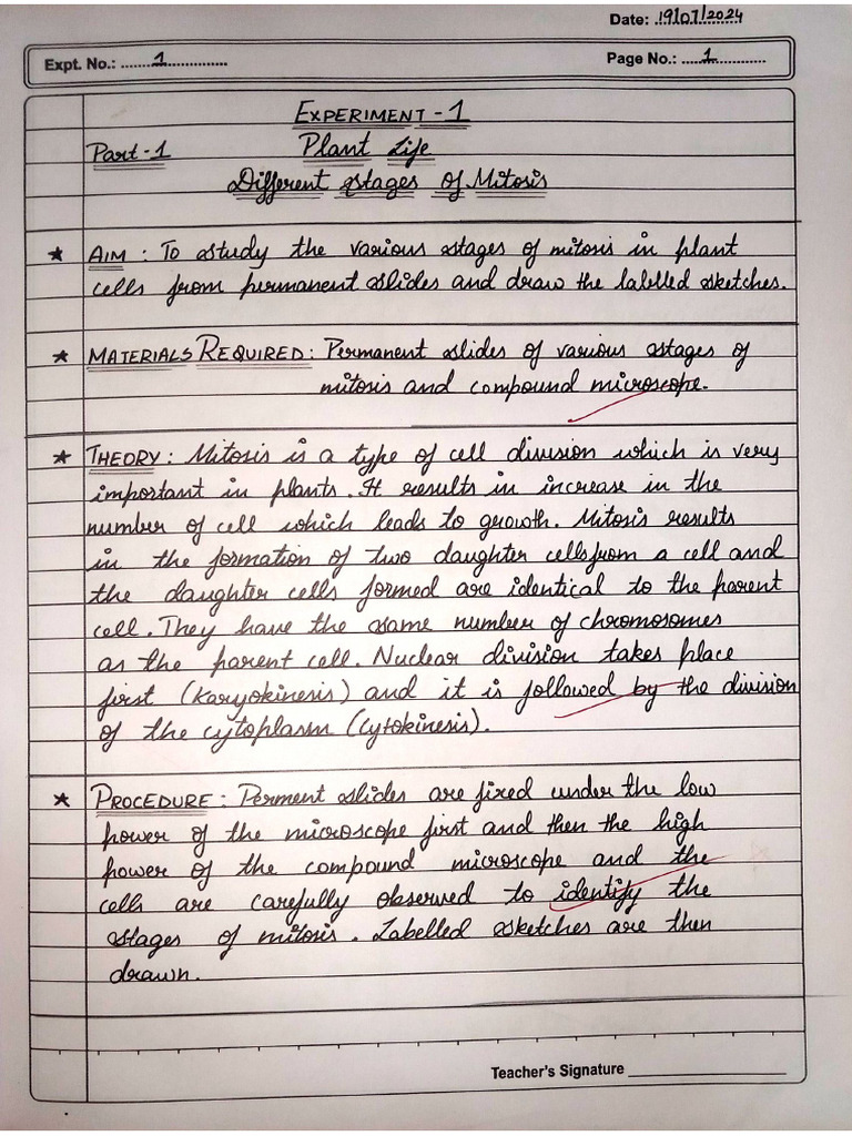 Biology Record | PDF