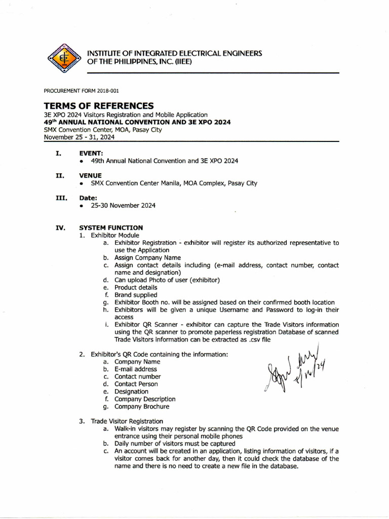 Iiee 3e Xpo Mobile Application Tor 1 | PDF