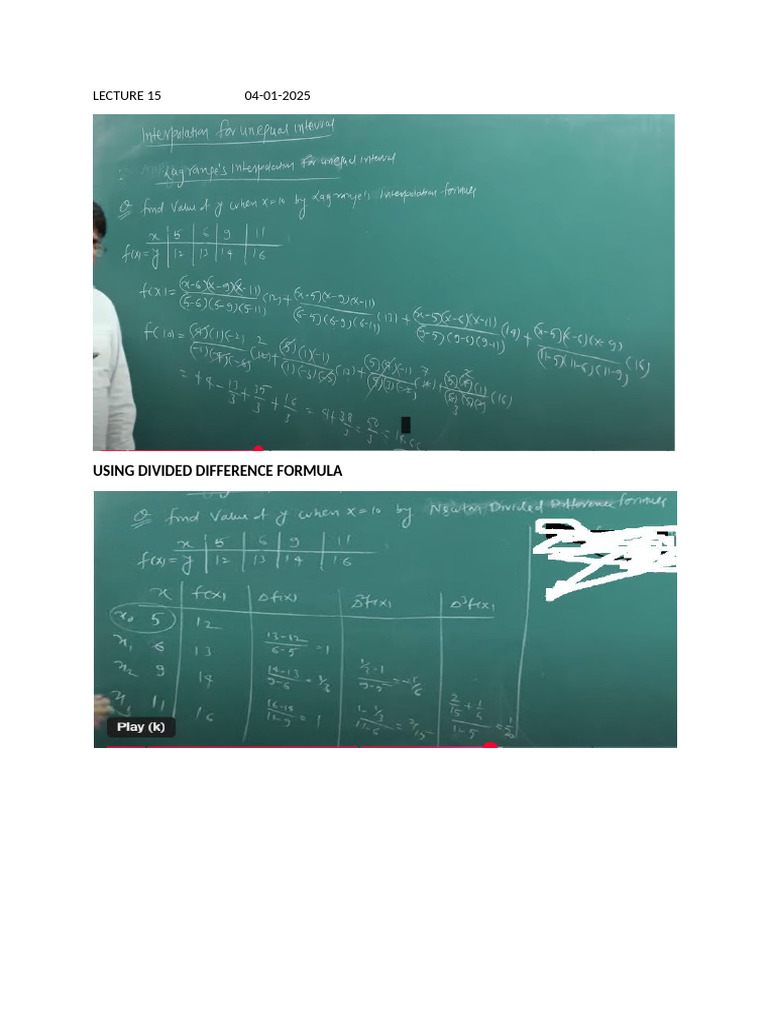 Lagrange Interpolation | PDF