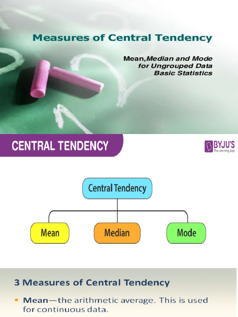 Lecture 5 Measures of Central Tendency | PDF | Mode (Statistics ... Lecture 5 Measures of Central Tendency | PDF | Mode (Statistics ...