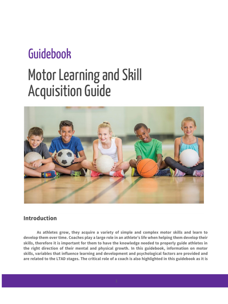 Motor Learning and Skill Acquisition | PDF | Learning | Motivational