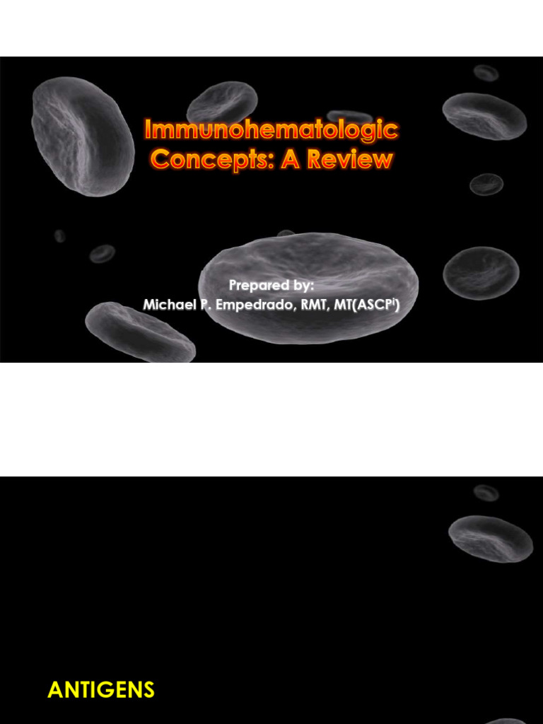 LECT_1_Introduction to Blood banking and Immunohematologic Concepts ...