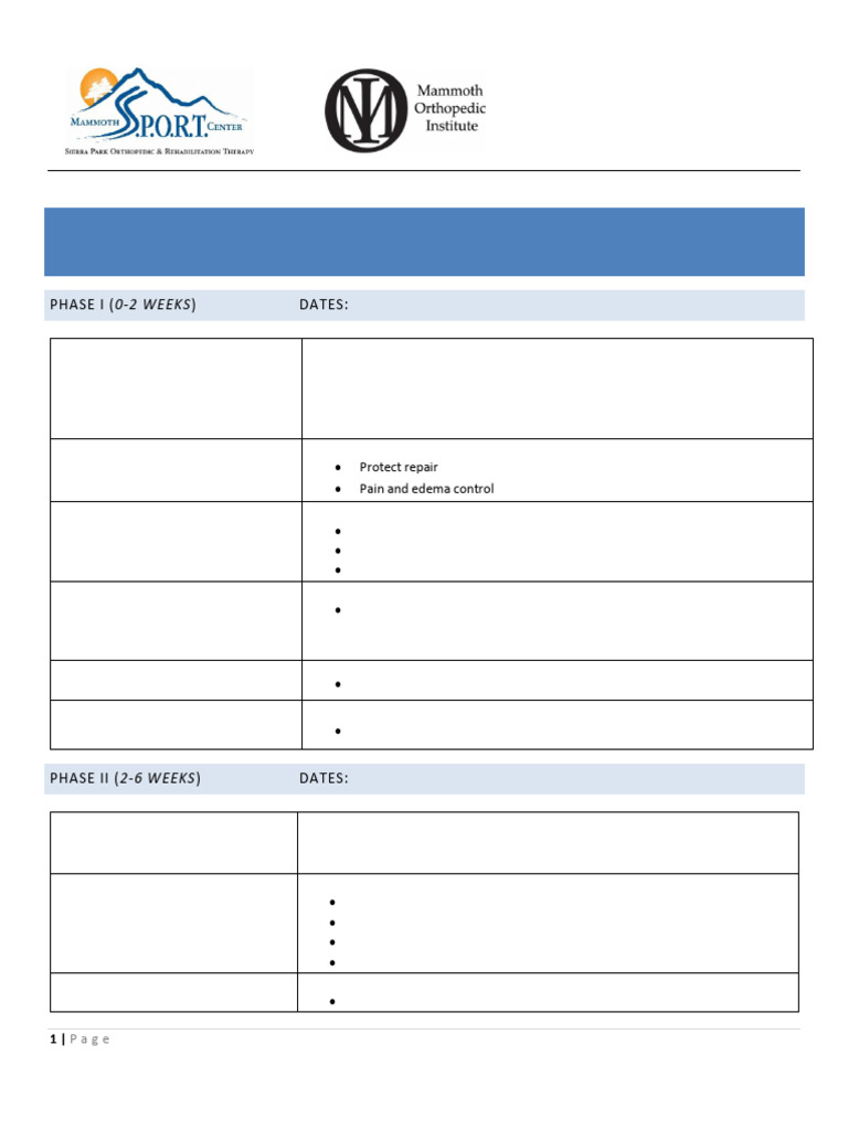 Knee Patellar Fracture Post Op Orif | PDF | Knee | Physical Therapy