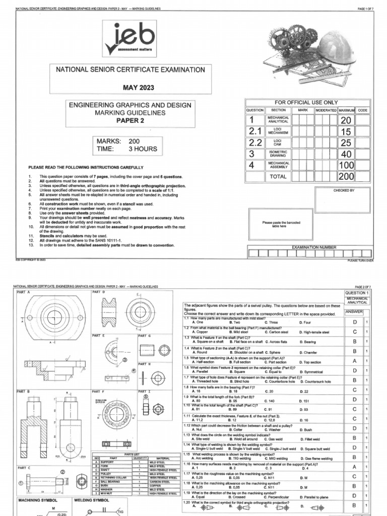 NSC Egd p2 Memo May 2023 | PDF