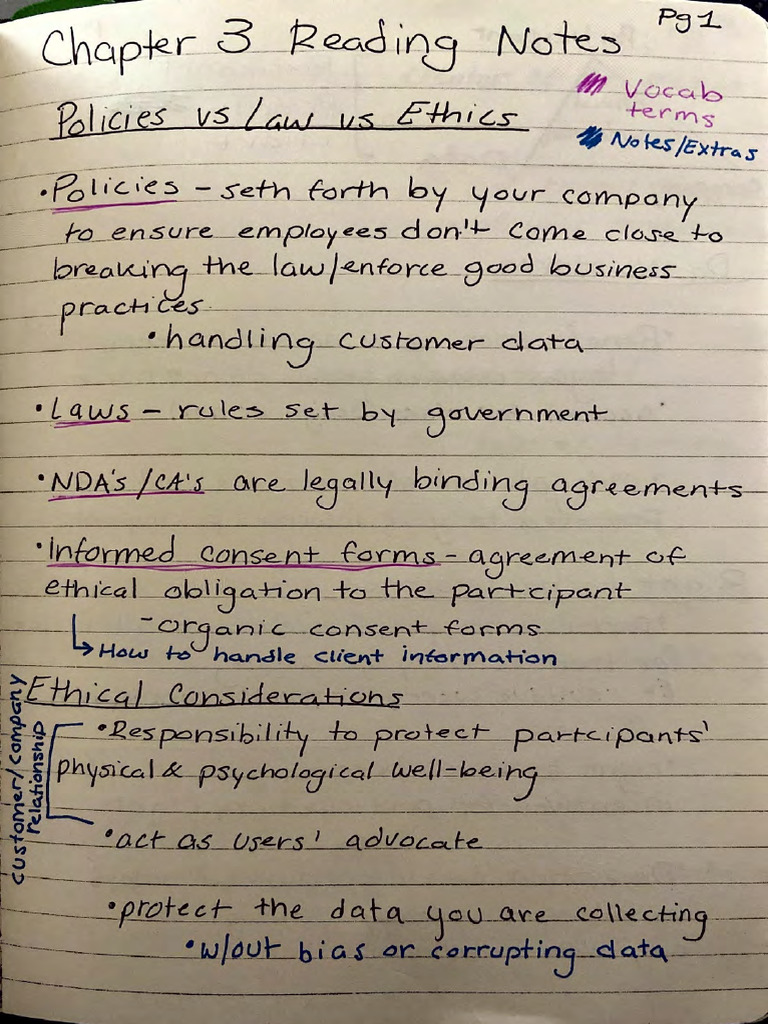 CST 446-02 Chapter 3 Notes ChristianMorris | PDF