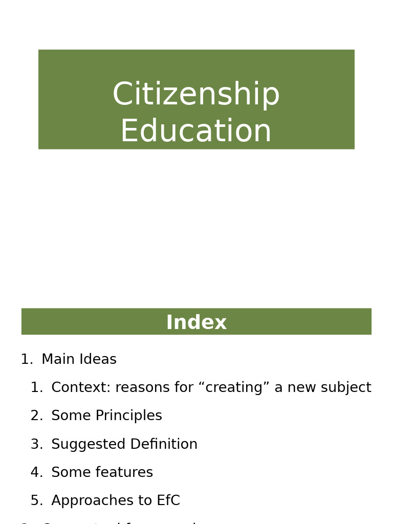 Understanding Citizenship Education Concepts | PDF | Citizenship ...