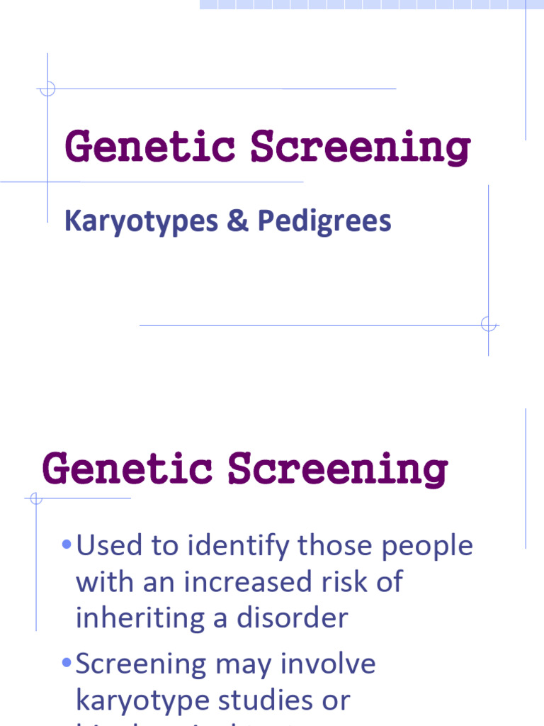 Karyotypes and Pedigree | PDF | Dominance (Genetics) | Karyotype